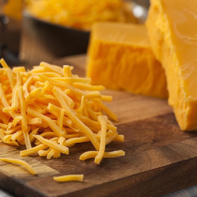 Shredded Red Cheddar Cheese (1 KG) | TheGoodMeatStore.com