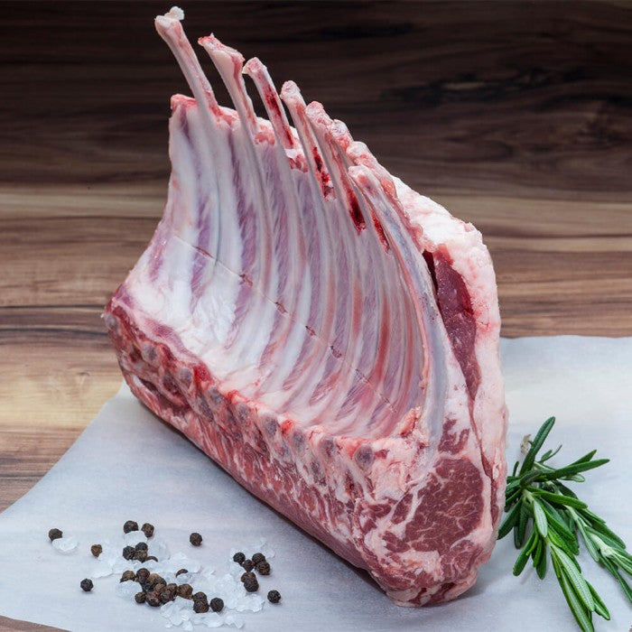 AU Chilled Lamb Rack, French Cut & Cap On (900g) | TheGoodMeatStore.com